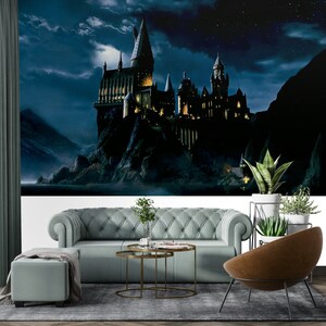 Wizard Castle Wallpaper Wall Mural, Kids Room Peel and Stick Removable ...