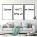 3 Panel Canvas Prints Framed, USA Made Custom Wall Art, Home Decor ...