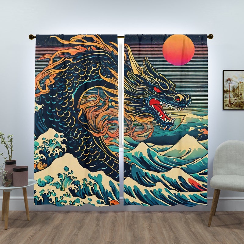 Japanese Curtains - Etsy