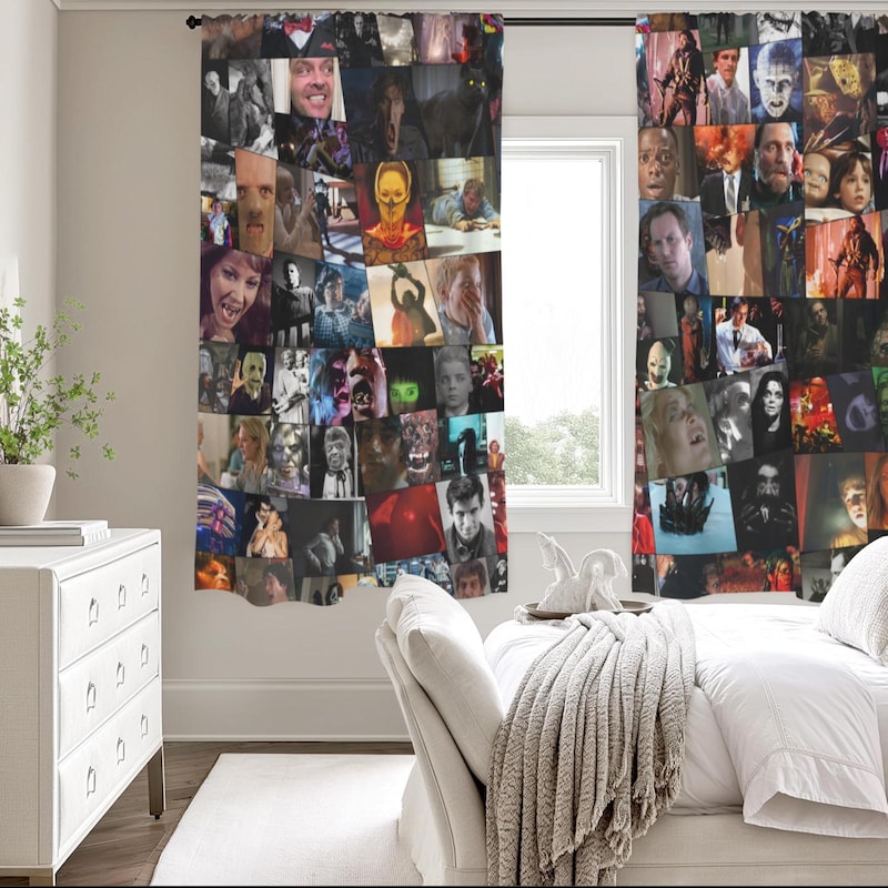 Scary Window Curtains - Etsy