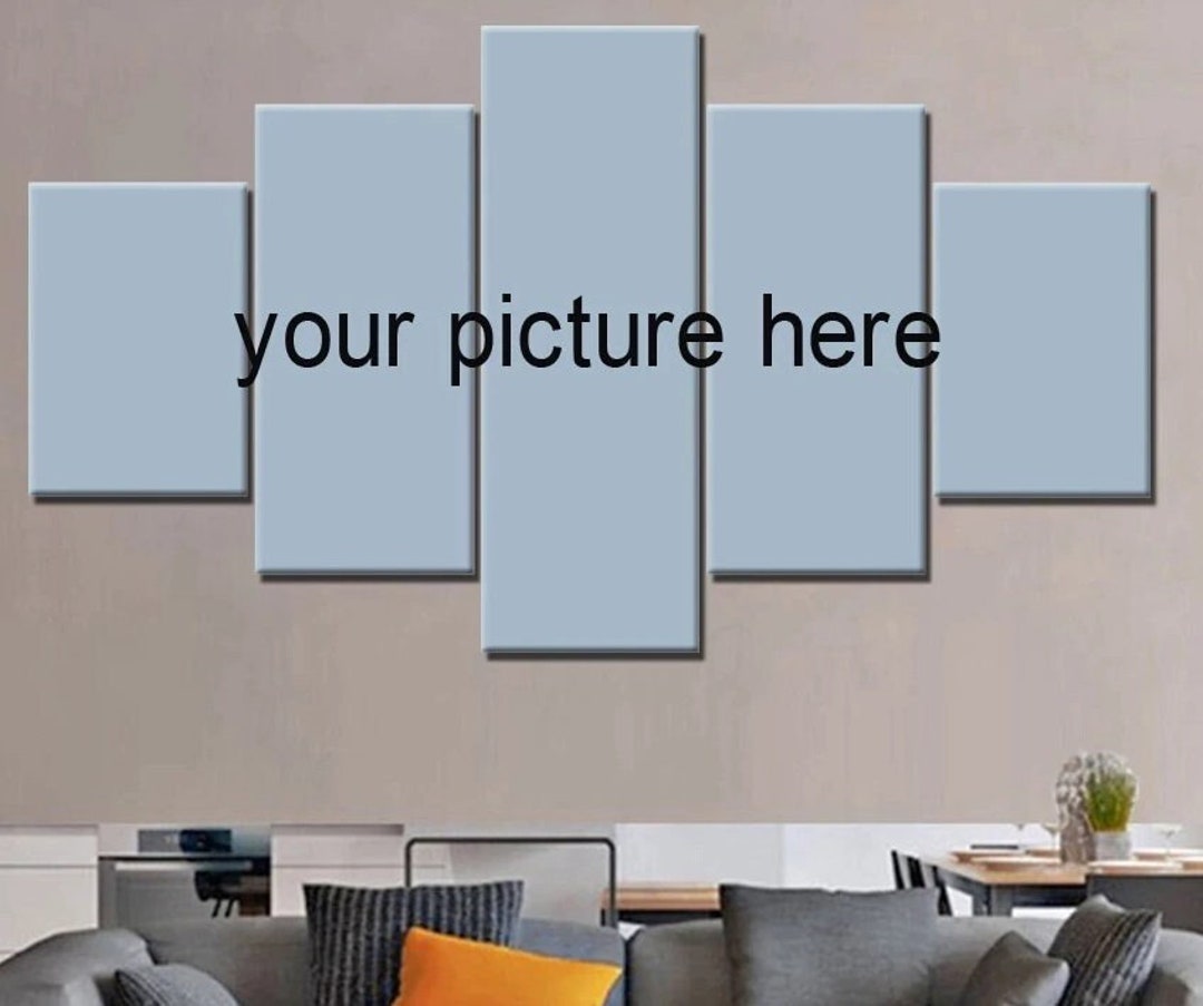 Custom Canvas Prints 5 Piece, Custom Canvas Art Framed, USA Made Photos ...