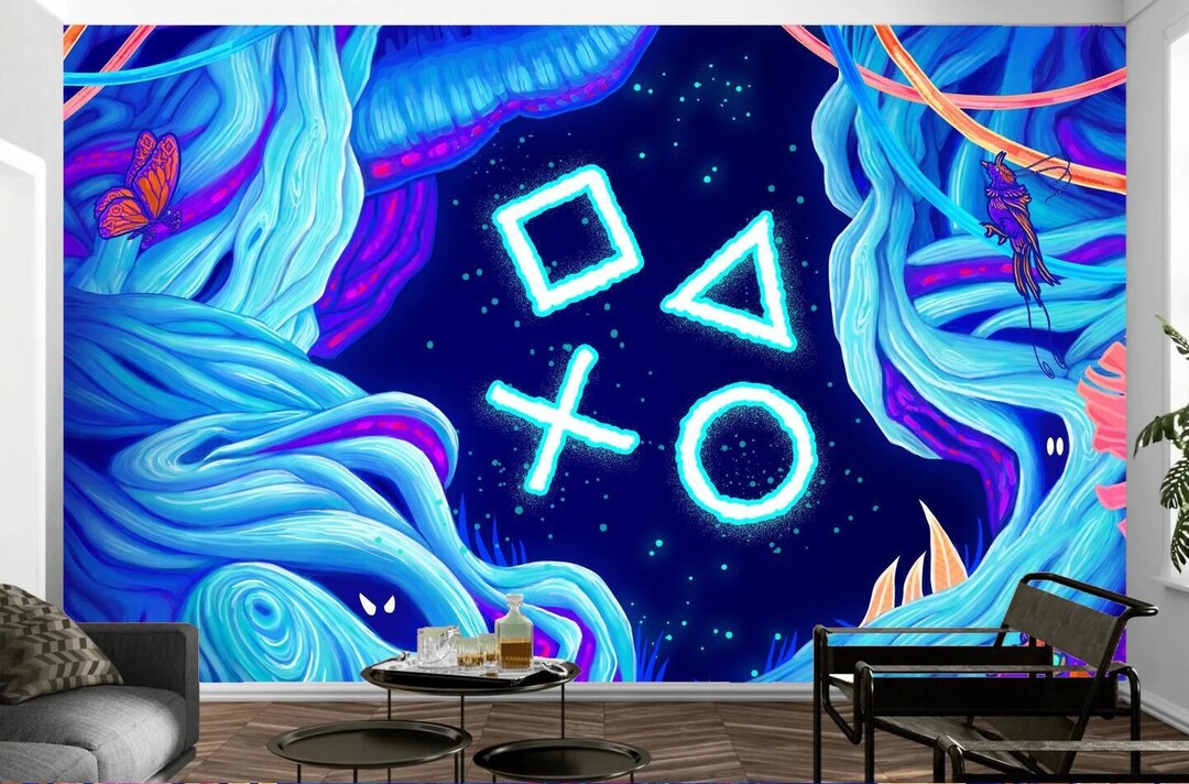 Large Gamer Wall Mural Kids Wallpaper, Boys Room Video Game Peel and ...