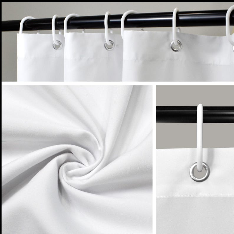 Rock and Roll Shower Curtain, Music Collage Curtain Set for Bathroom ...