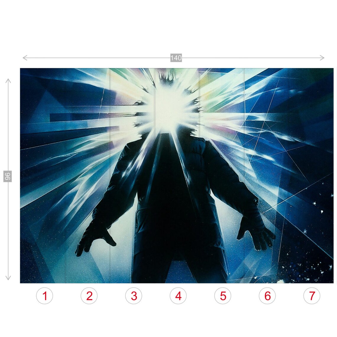 The Thing Horror Wallpaper Mural Art, Horror Collage Peel and Stick ...