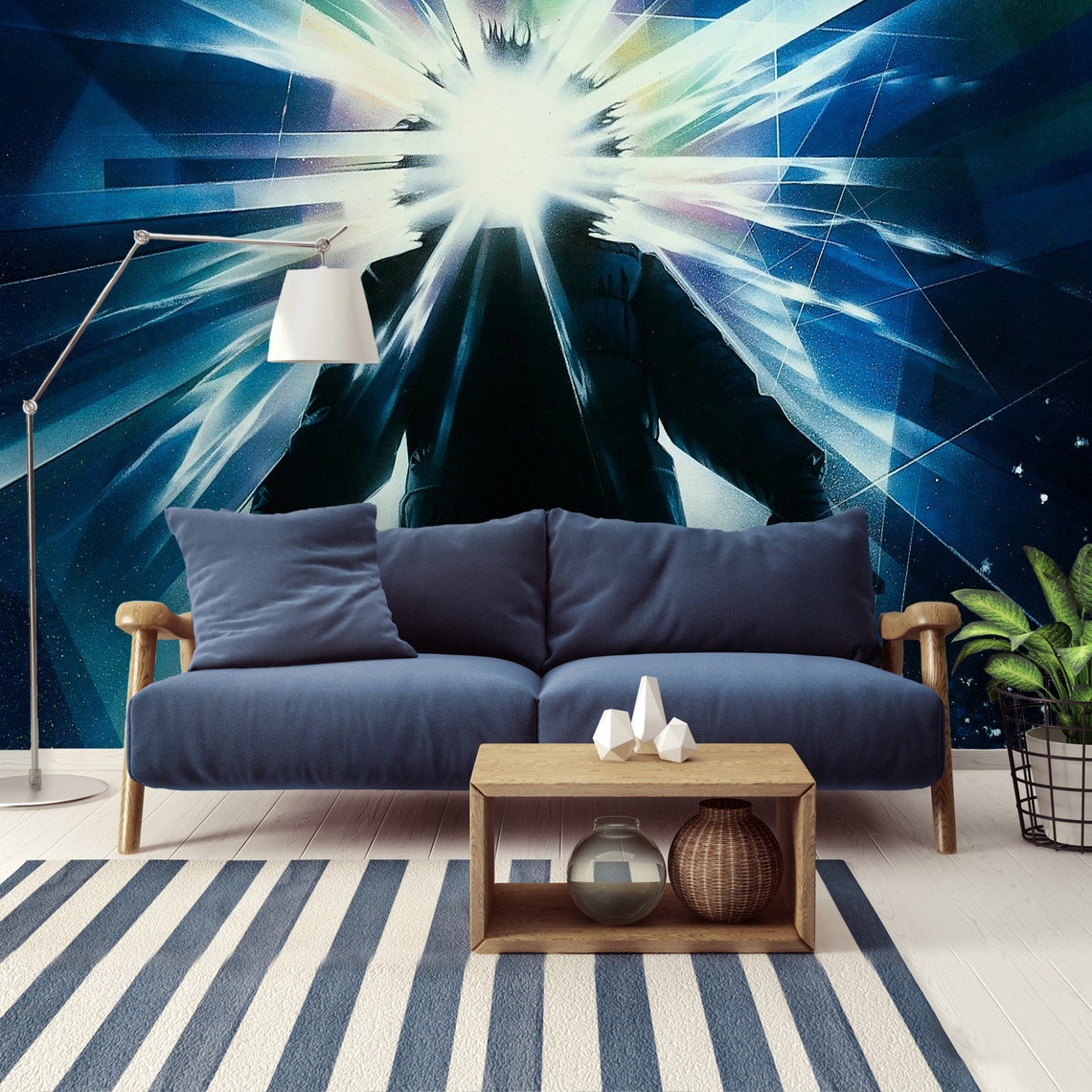 The Thing Horror Wallpaper Mural Art, Horror Collage Peel and Stick ...