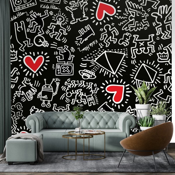 Keith Haring Wall Decal - Etsy