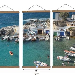 3 Panel Canvas Prints Framed, USA Made Custom Wall Art, Home Decor ...