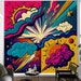Pop Art Comic Wall Mural Wallpaper, Large Video Game Peel and Stick ...