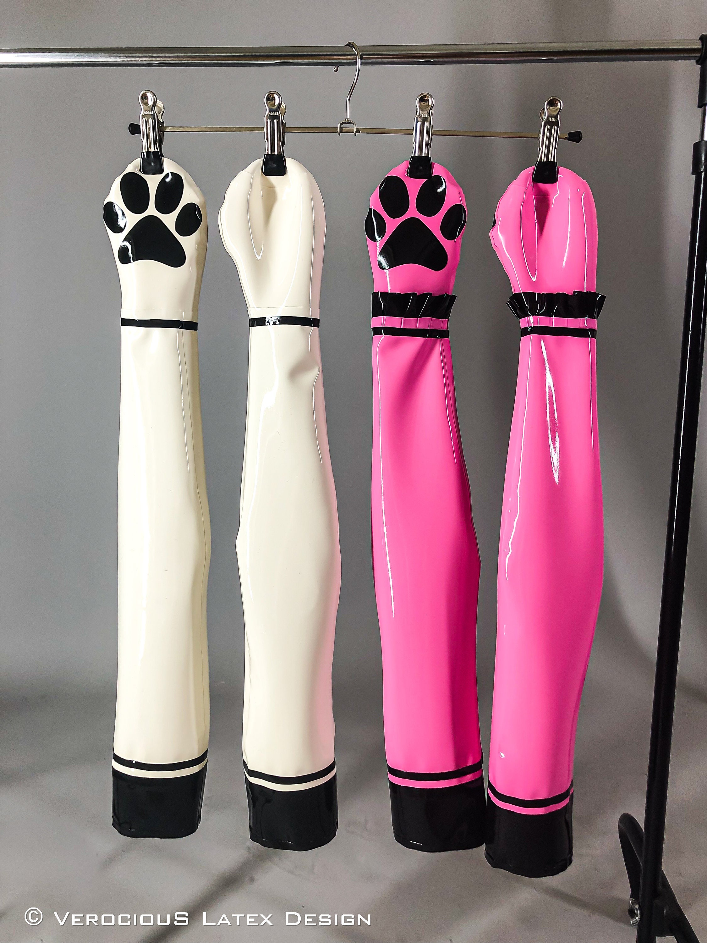 Latex Paws, Petplay Paws, Bondage Paws, Bondage Gloves, Long Paws - Etsy UK