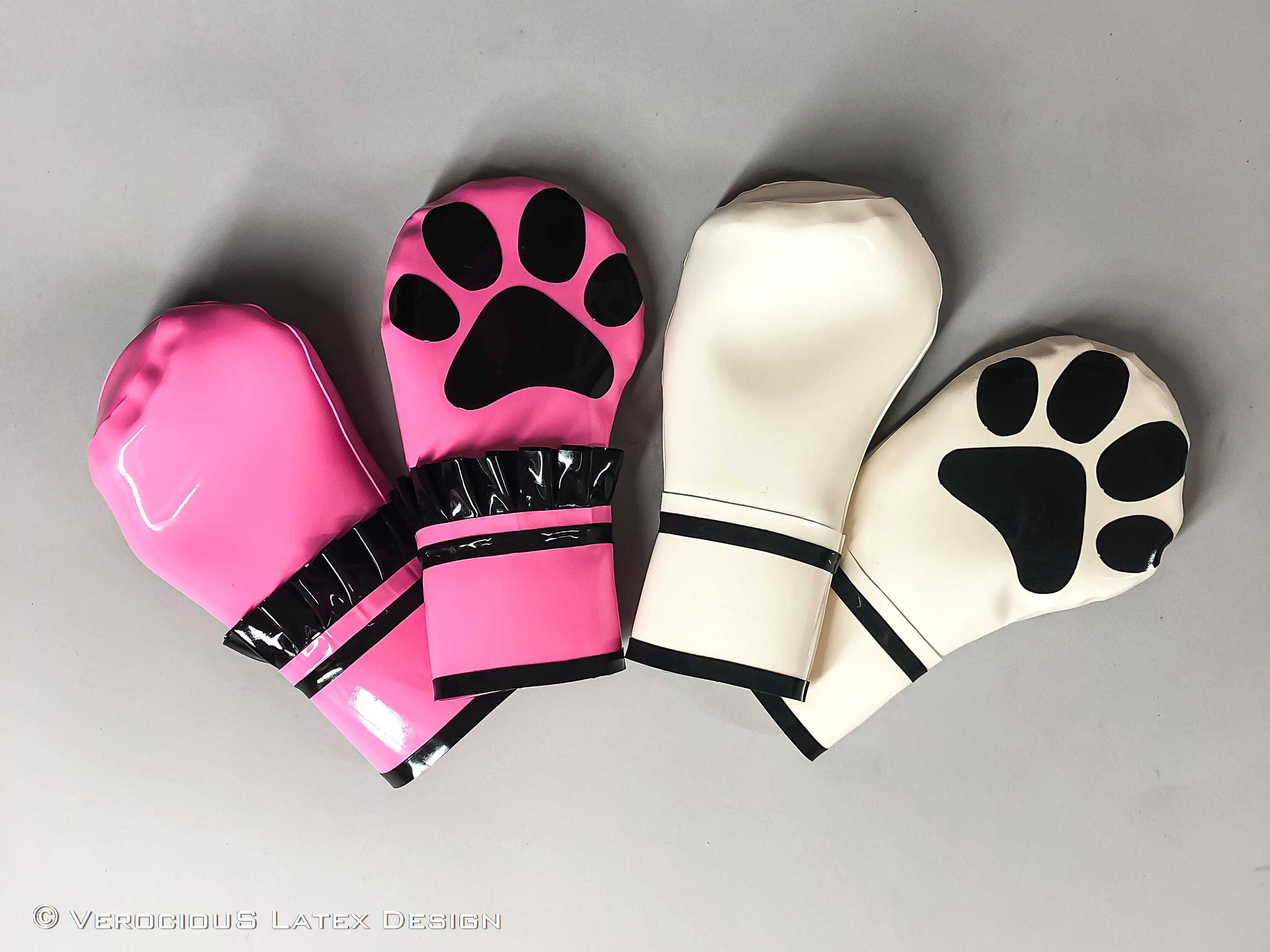 Latex Paws, Petplay Paws, Bondage Paws, Bondage Gloves, Short Paws - Etsy