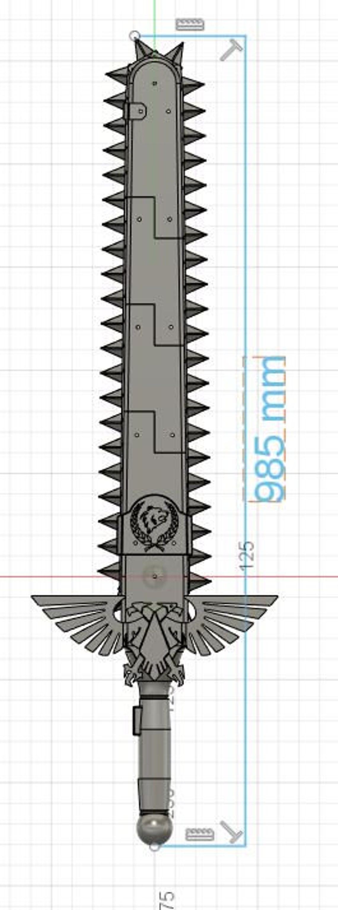 3D Files for working Chainsword Inspired by Warhammer 40k | Etsy
