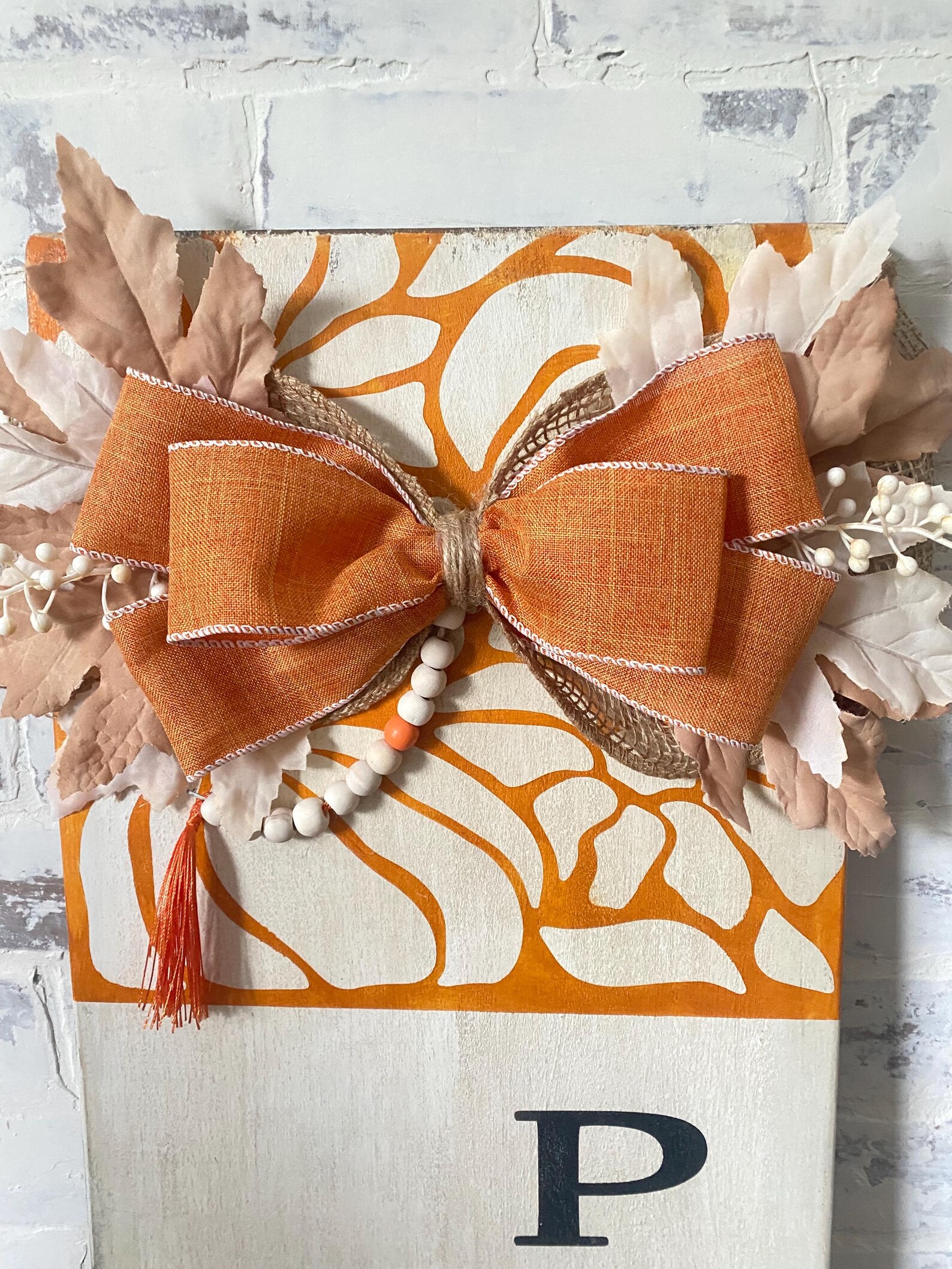 Hello There Pumpkin Wood Sign: Vintage Floral Style Fall Porch Decor (4 ...