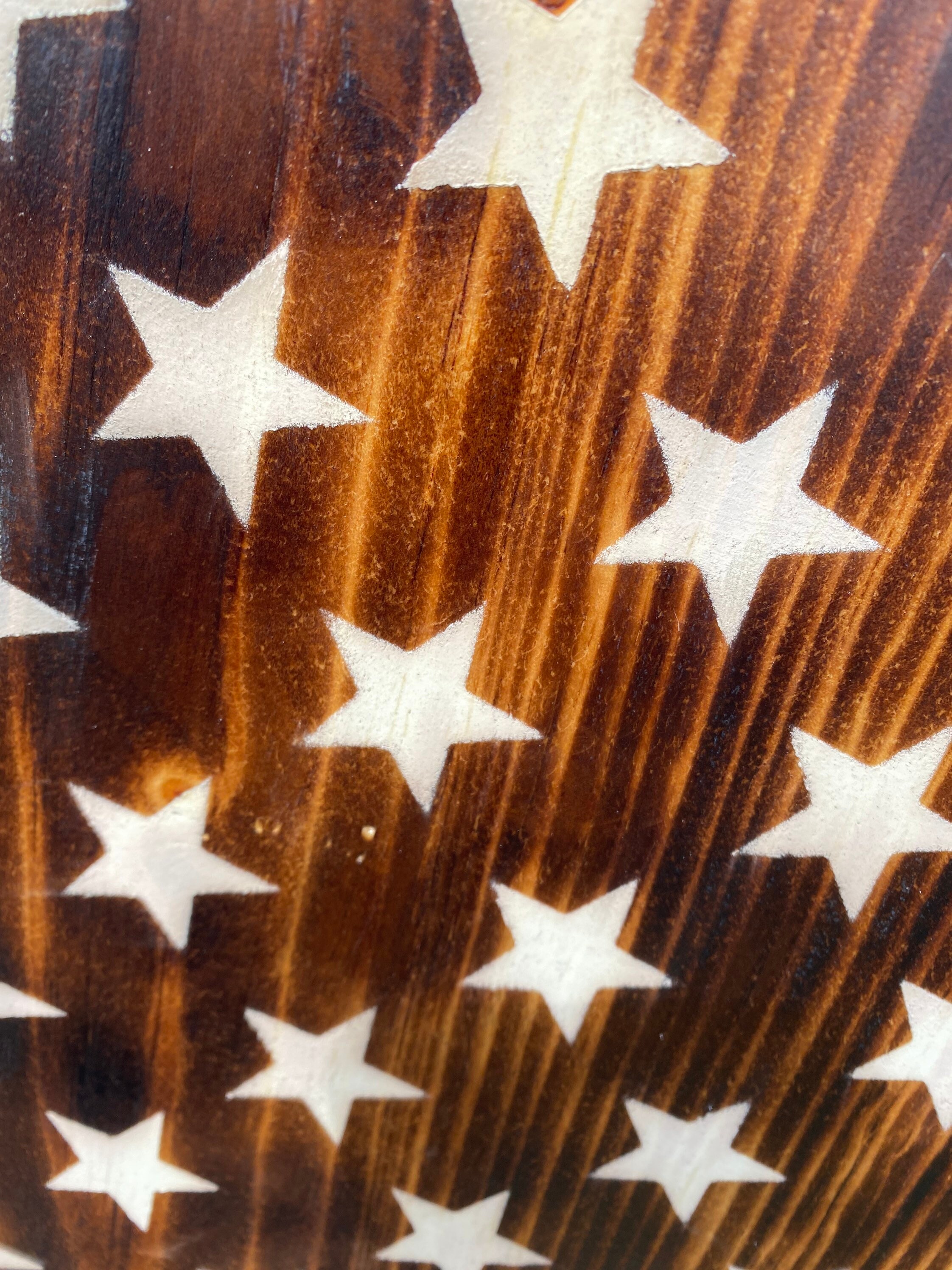 Wood Flag Porch Sign Rustic Farmhouse Sign Stars and | Etsy