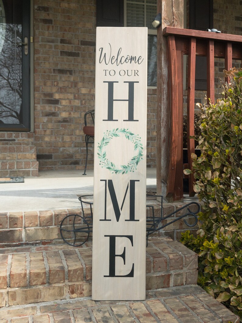 Welcome to Our Home Sign Wood Farmhouse Sign Welcome Sign | Etsy
