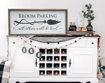 Broom Parking Toad Halloween Sign. - Etsy