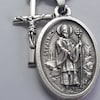 St Peter Necklace. Stainless Steel Box Chain With Saint Medal and ...