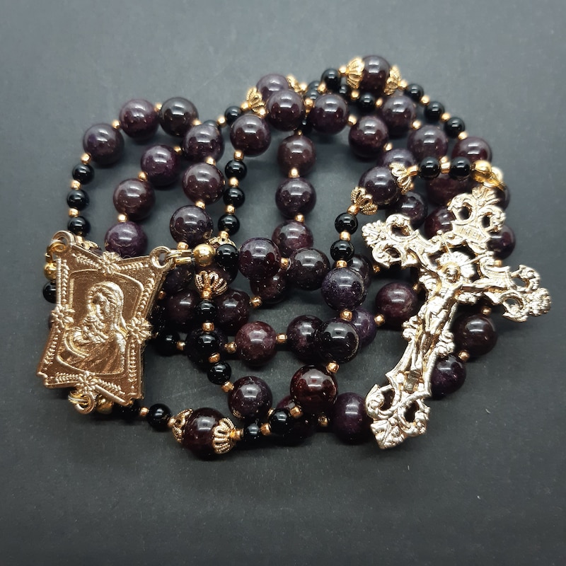Garnet Rosary Beads - Etsy