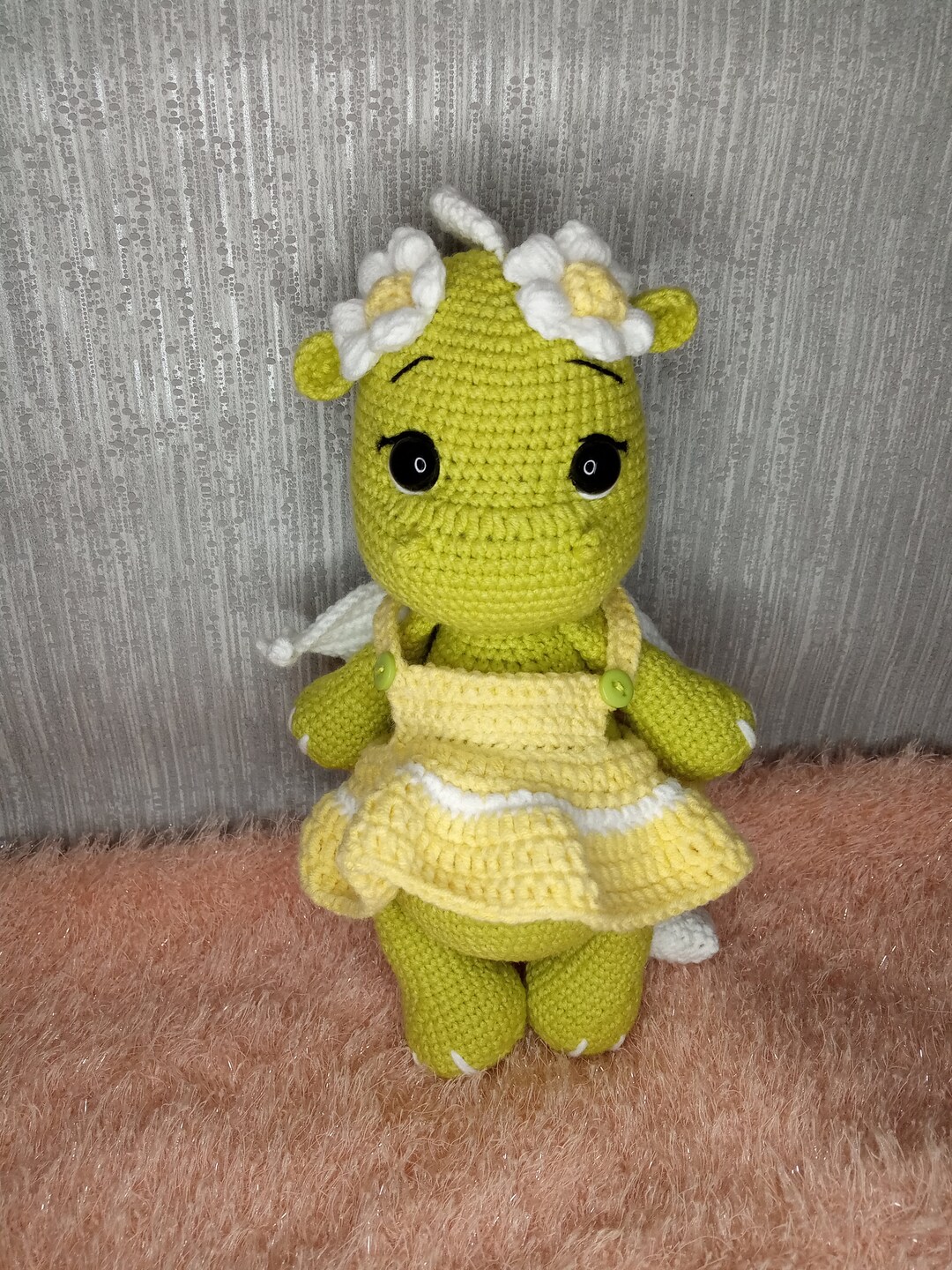 Crochet Toy Green Dragon in Dress / Symbol of the New Year 2024 Dragon ...