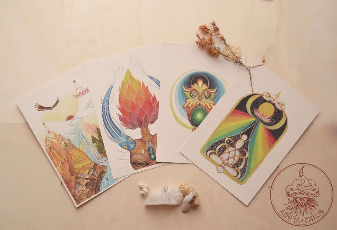 Mystic Color Art Print Bundle - Nature, Animal, Rainbow, Enlightenment ...