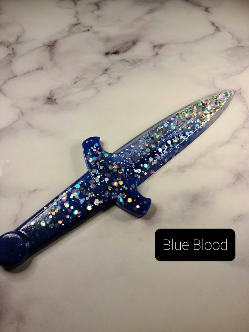Resin Ritual Athame Dagger Wand | Etsy