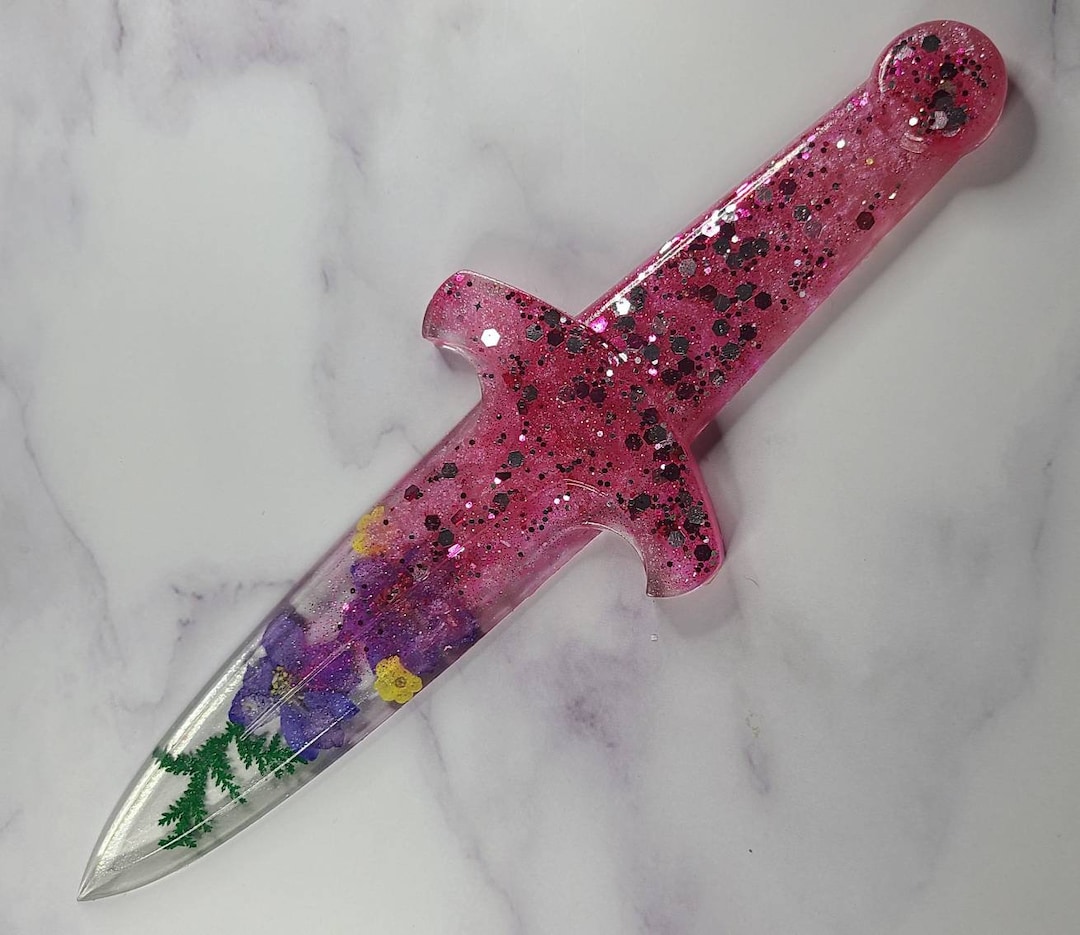 Resin Ritual Athame Dagger Wand - Etsy