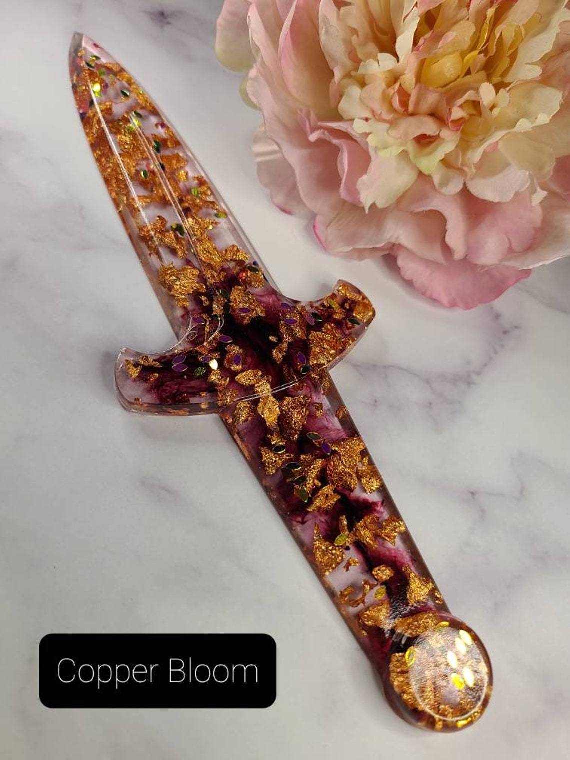 Resin Ritual Athame Dagger Wand | Etsy