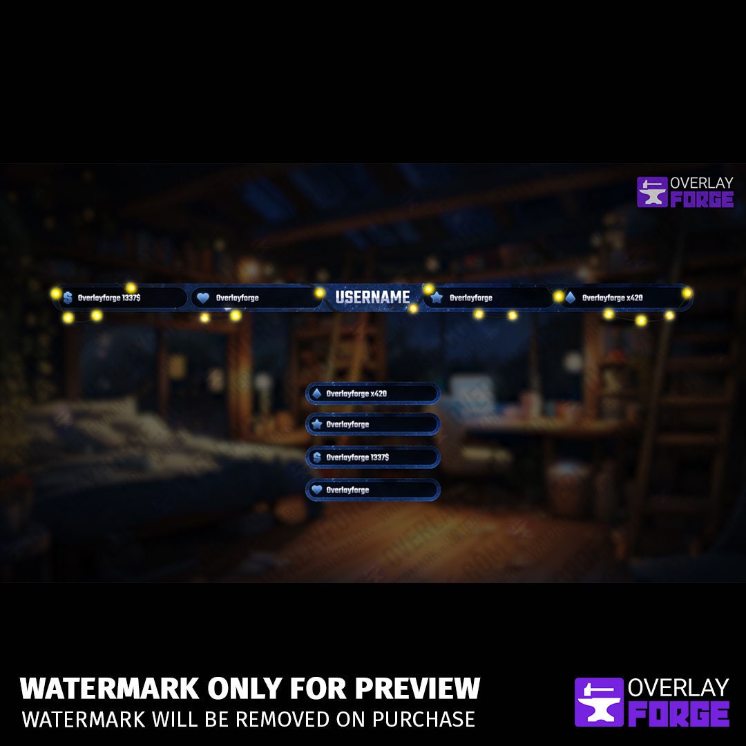 Cozy Nights Lofi Stream Bundle Lofi Vibes/cozy/stream Overlay ...