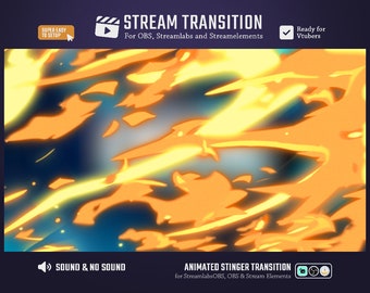 Fire and Flame Pastel Green Cartoon Transition / Vibrant Stream ...