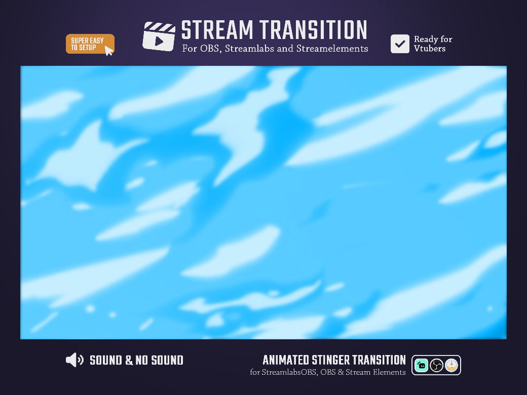 Fire and Flame Pastel Blue Cartoon Transition / Vibrant Stream ...