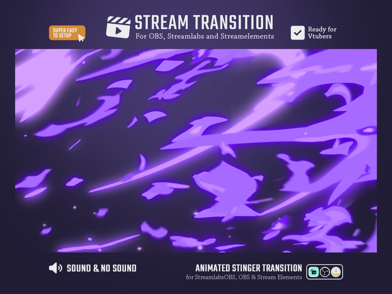 Fire and Flame Pastel Purple Cartoon Transition / Vibrant Stream ...