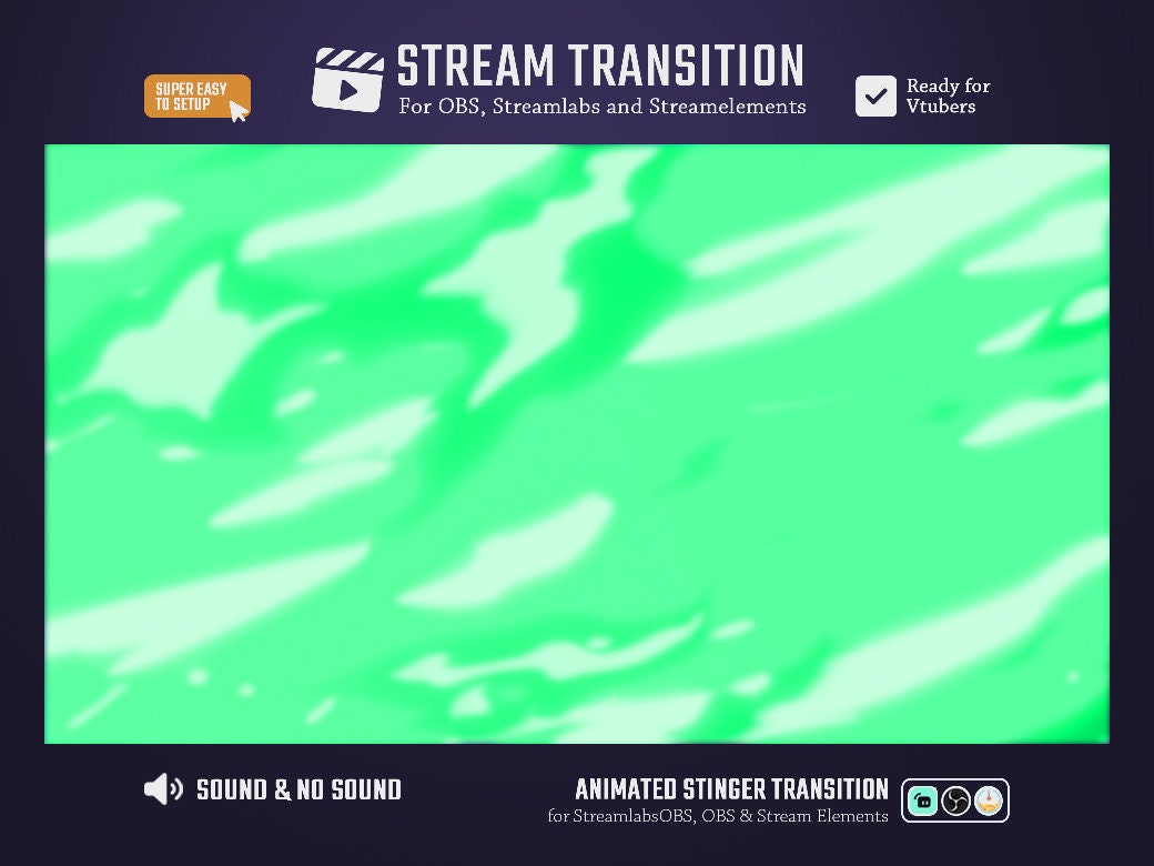 Fire and Flame Pastel Green Cartoon Transition / Vibrant Stream ...