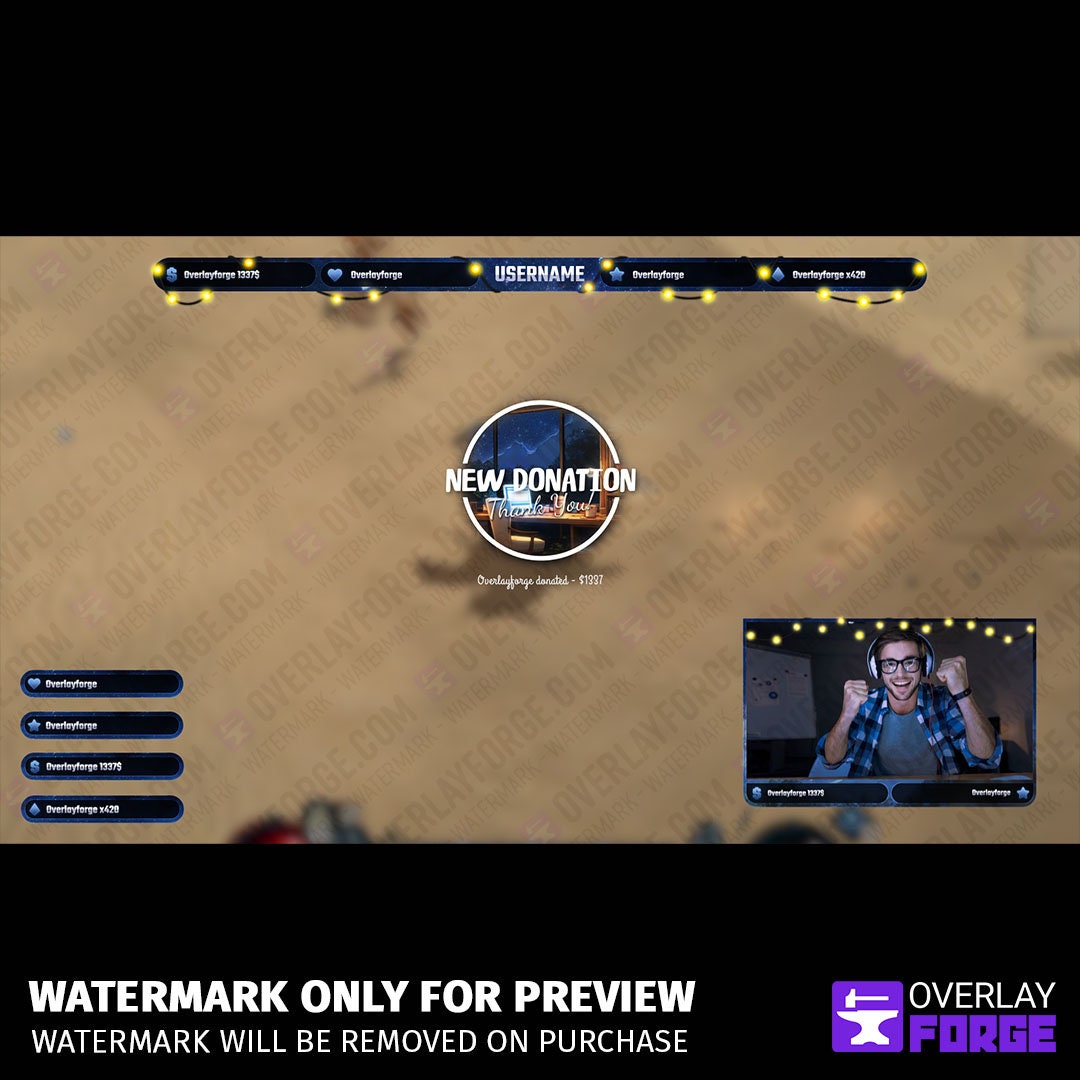 Cozy Nights Lofi Stream Bundle Lofi Vibes/cozy/stream Overlay ...