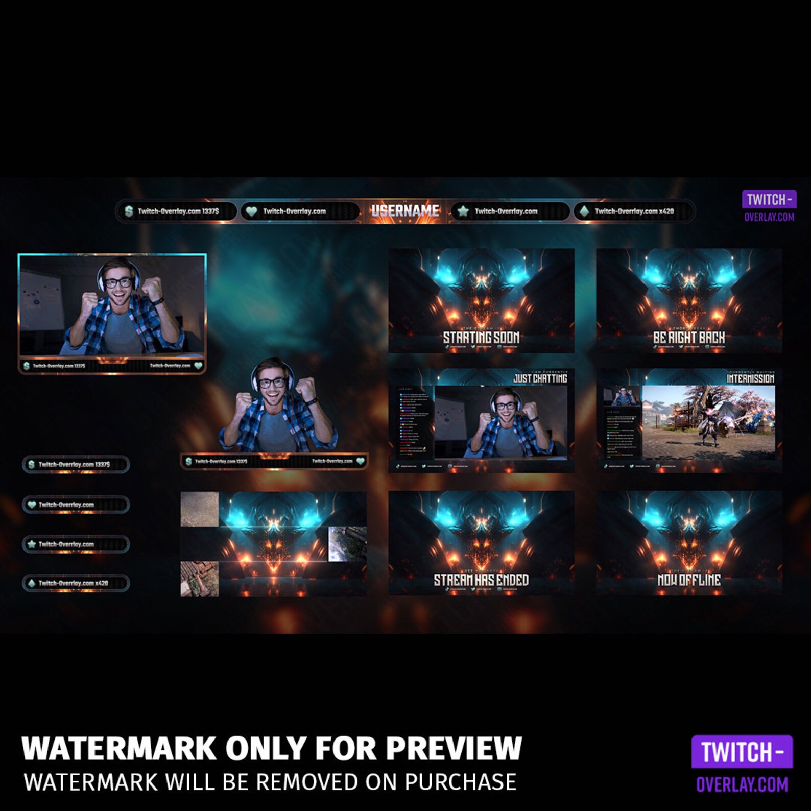 Inner Sanctum Stream Package | Epic Stream Overlay, RPG Stream Overlay ...
