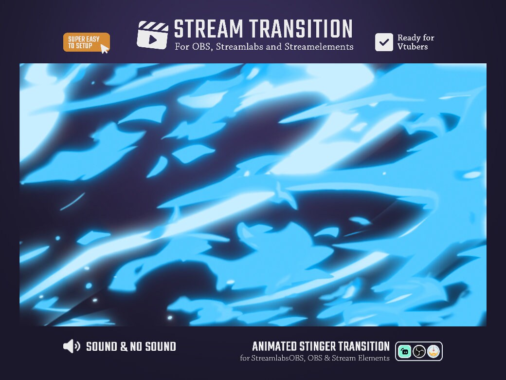 Fire and Flame Pastel Blue Cartoon Transition / Vibrant Stream ...