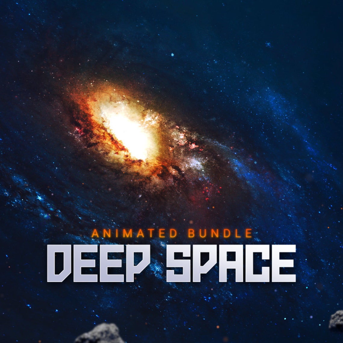 Deep Space Streaming Overlay Space Stream Overlay, Aniamted Stream ...