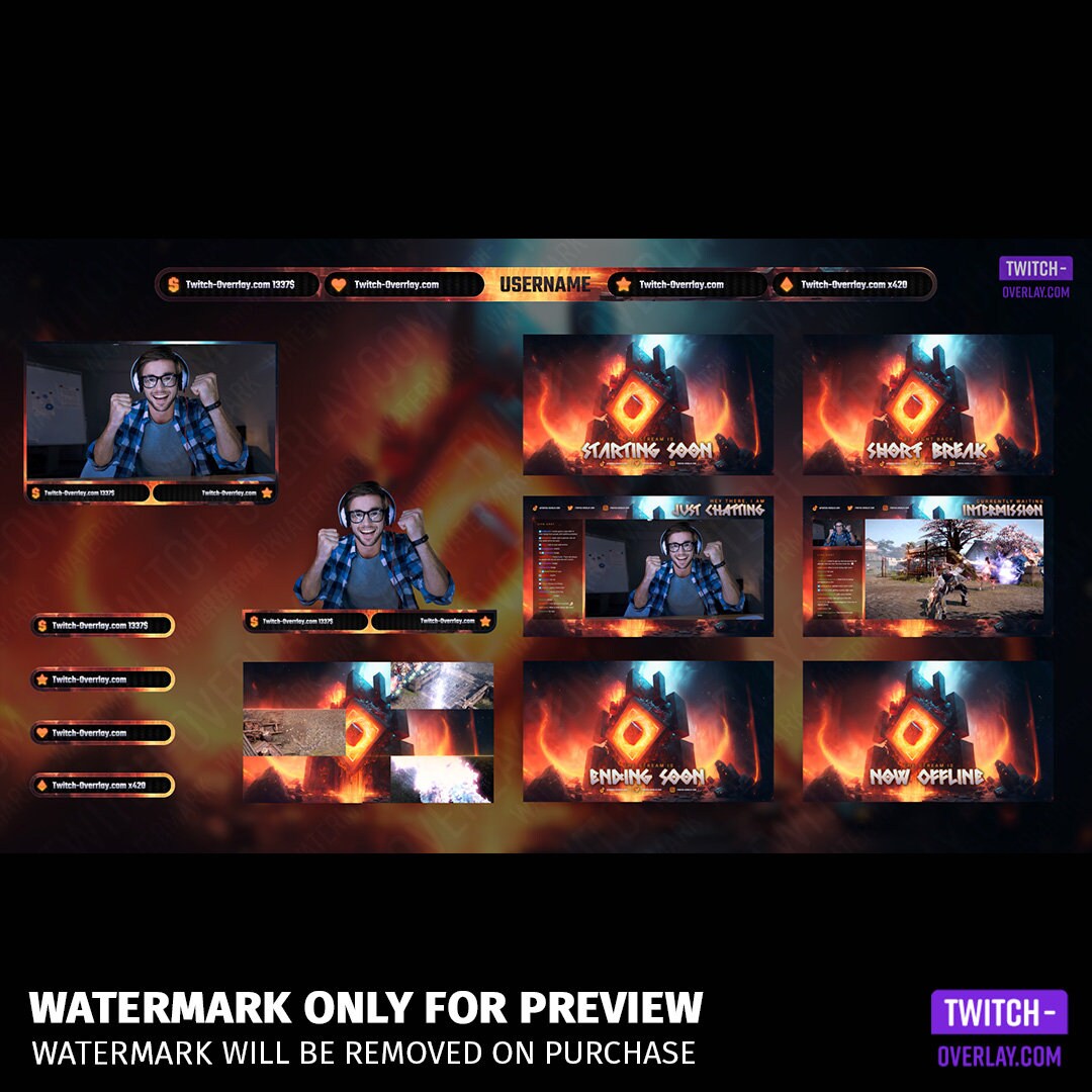 Ancient Forge Stream Package | RPG Stream Overlay, Epic Stream Overlay ...