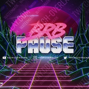 80s Synthwave Stream Bundle | 80s Stream Overlay, Retro Stream Overlay ...
