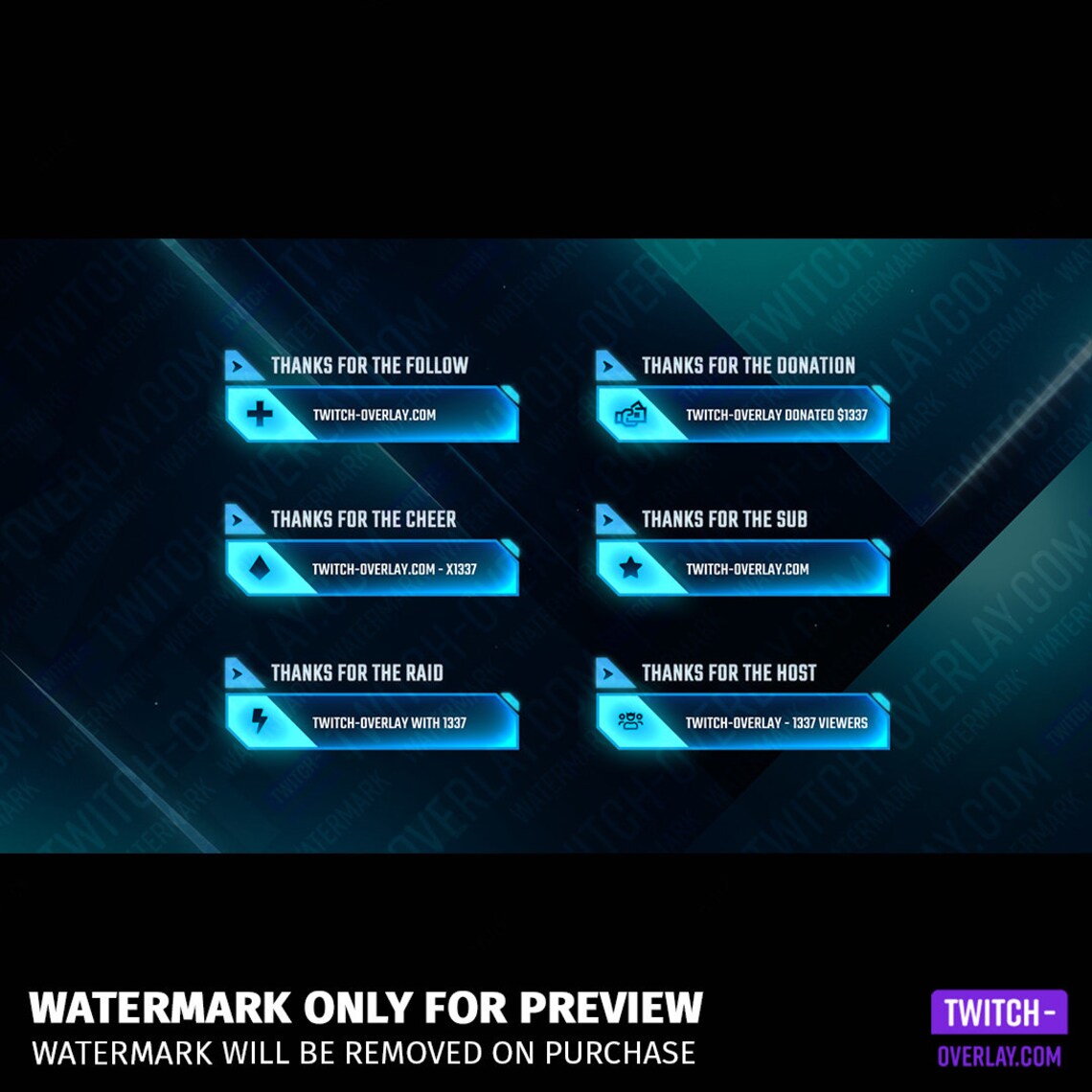 High Voltage Animated Stream Alerts/animated Alerts/twitch Alerts ...