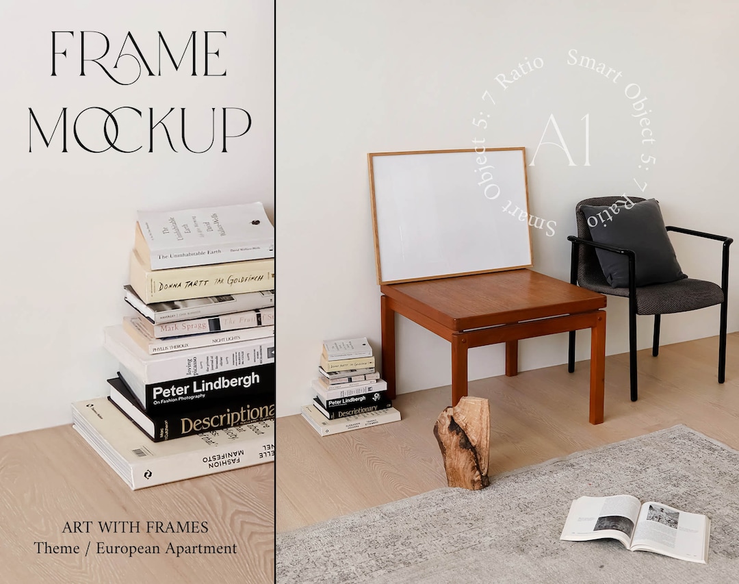 Horizontal Mockup Frame Landscape Frame Mockup Minimalist Scandinavian ...