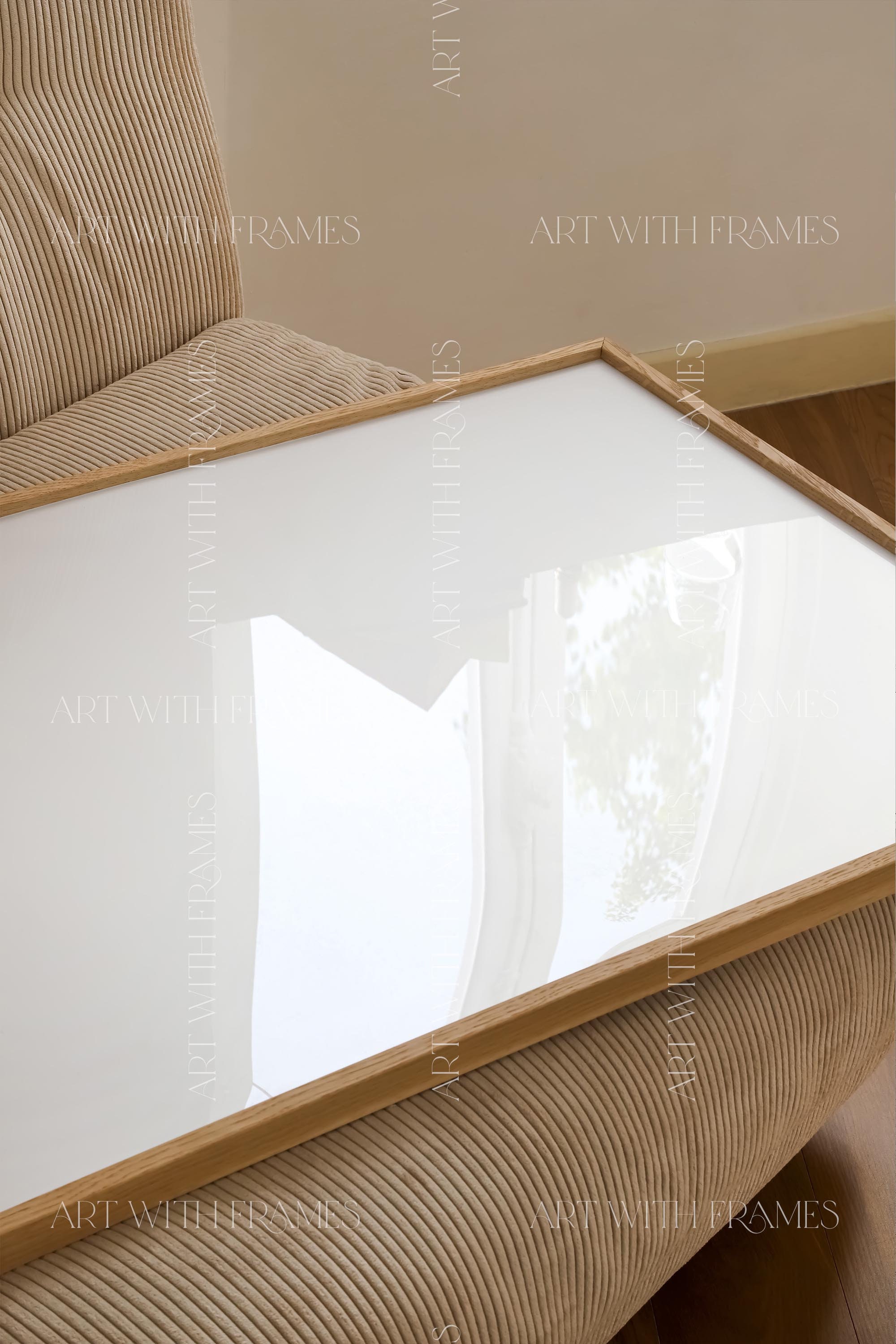 Glass Reflection Frame Mockup Minimalistic Japandi Mockup - Etsy