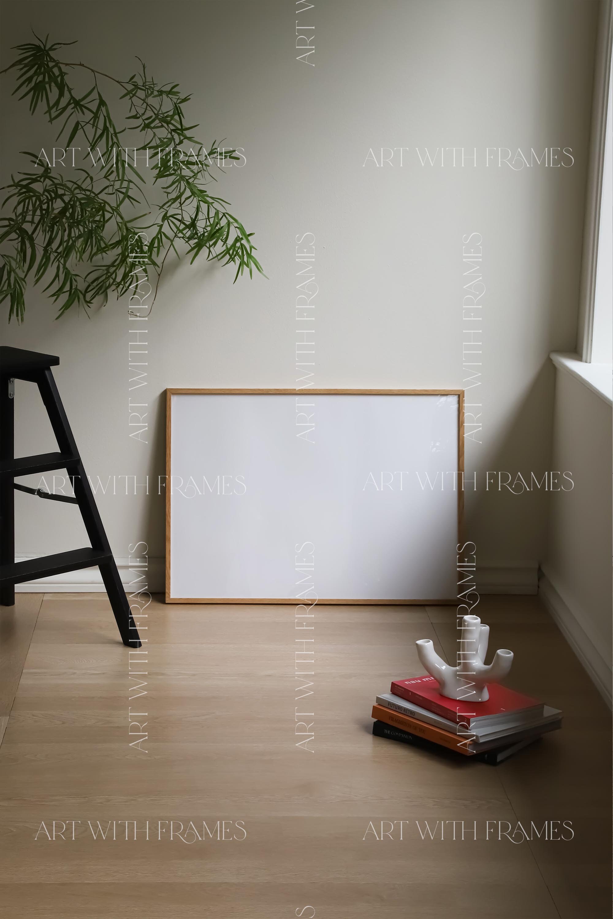 Japandi Landscape Frame Mockup Scandinavian A1 Natural Light - Etsy