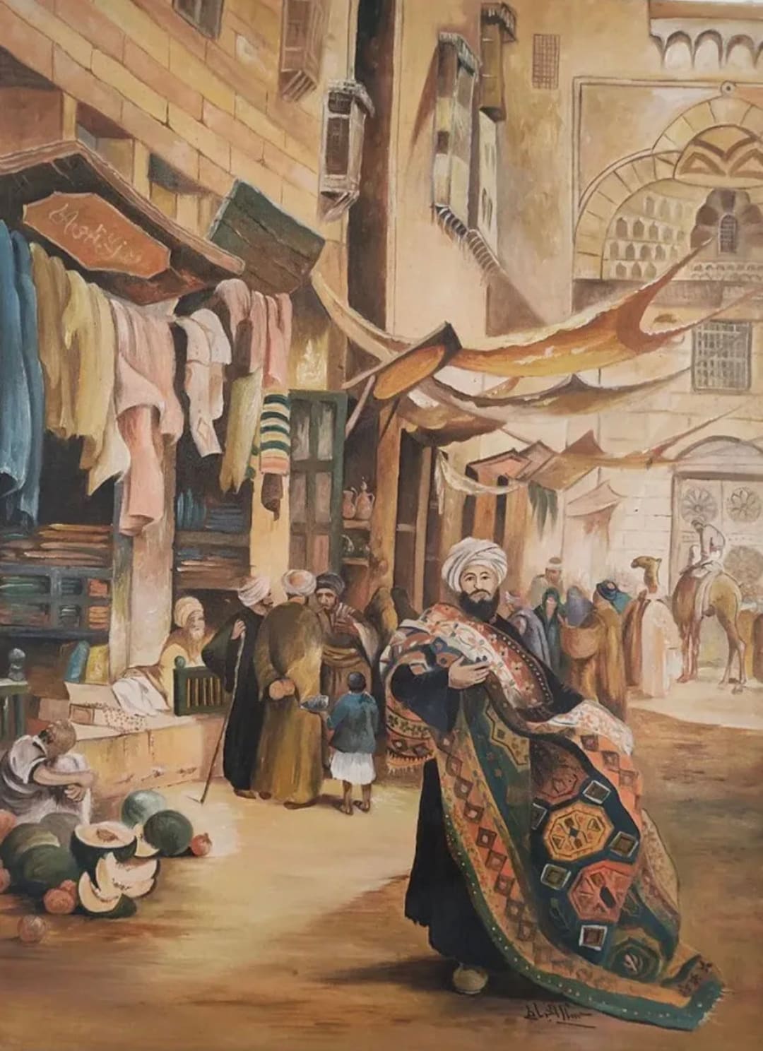 Hand Painting Oil on Canvas 50 X 70 CM Unframed - Etsy