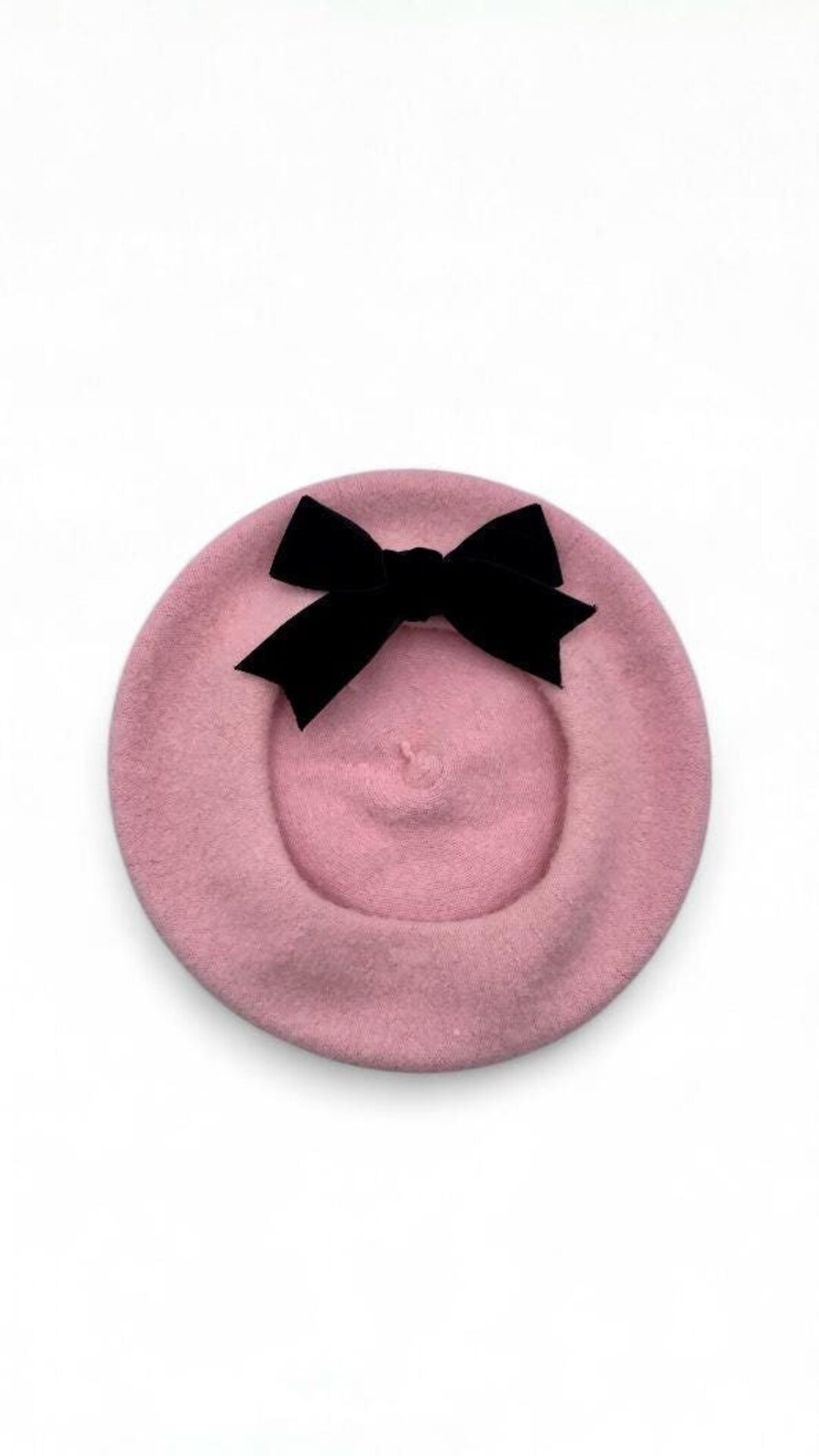PINK FRENCH BERET Bow Béret Français Rose Pink French Beret Bow - Etsy