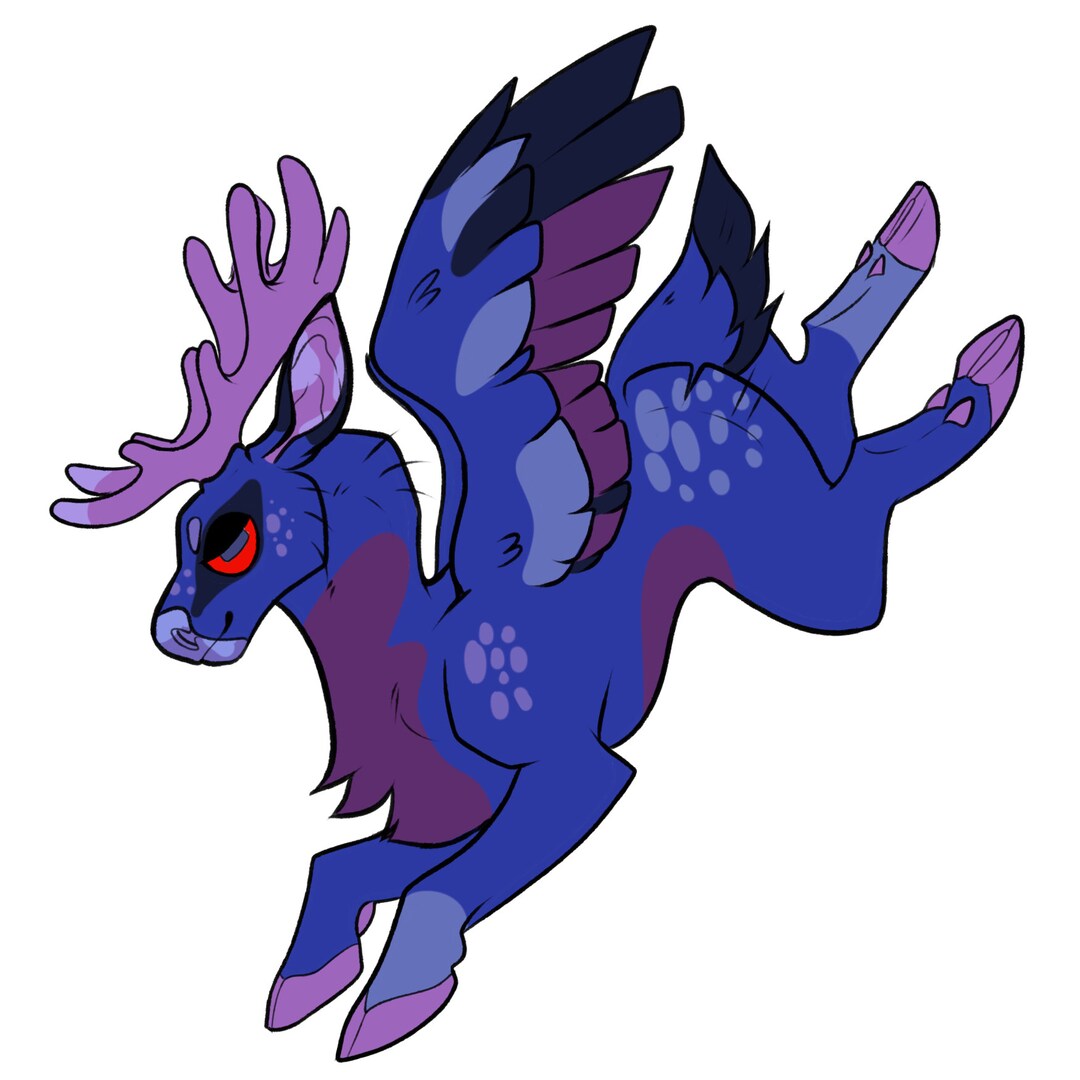 Bird of Paradise Deer Hybrid Fursona Adopt - Etsy