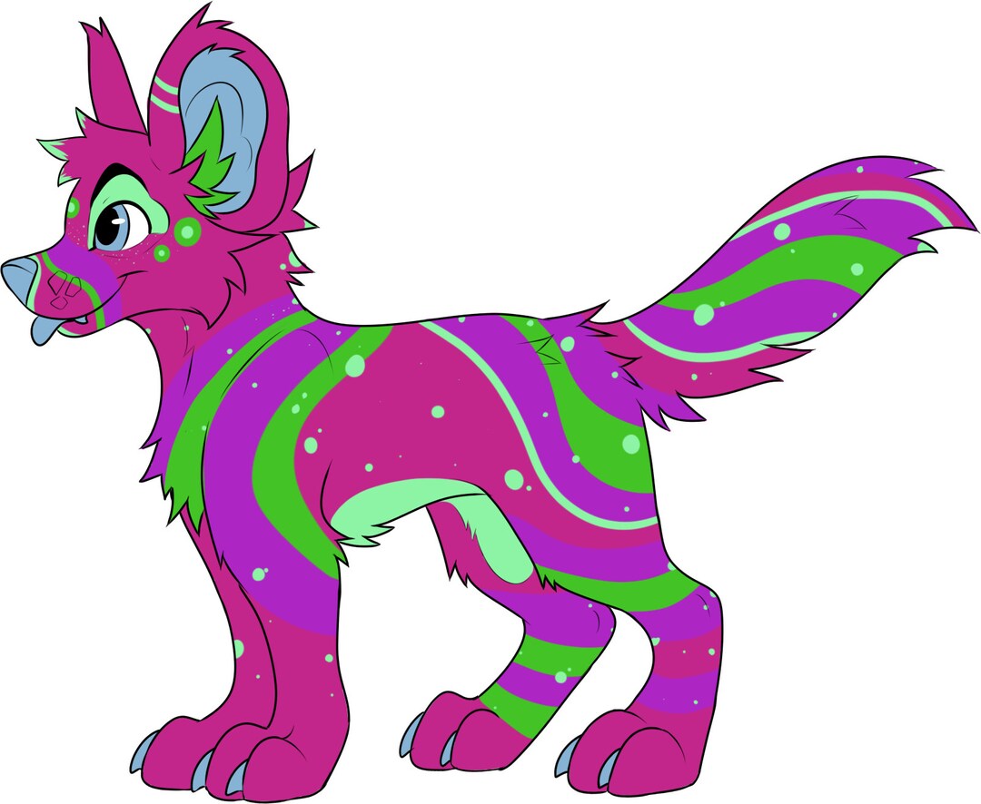 Eyesore the African Wild Dog Fursona Adopt - Etsy
