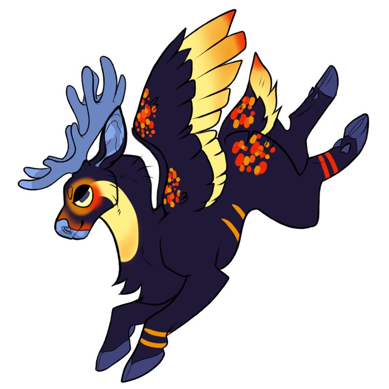 Toucan Bird Deer Hybrid Fursona Adopt - Etsy