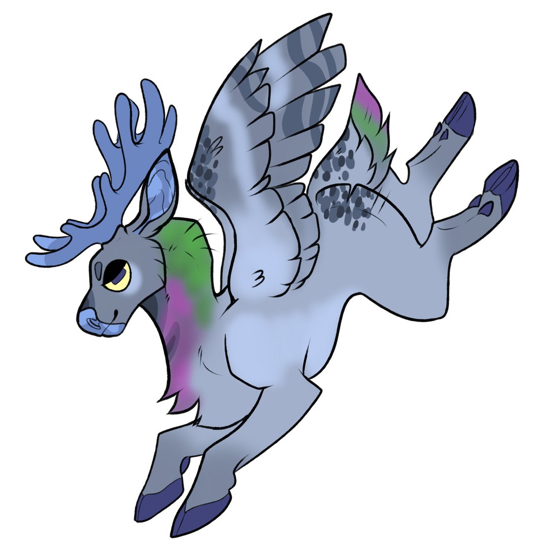 Pigeon Bird Deer Hybrid Fursona Adopt - Etsy