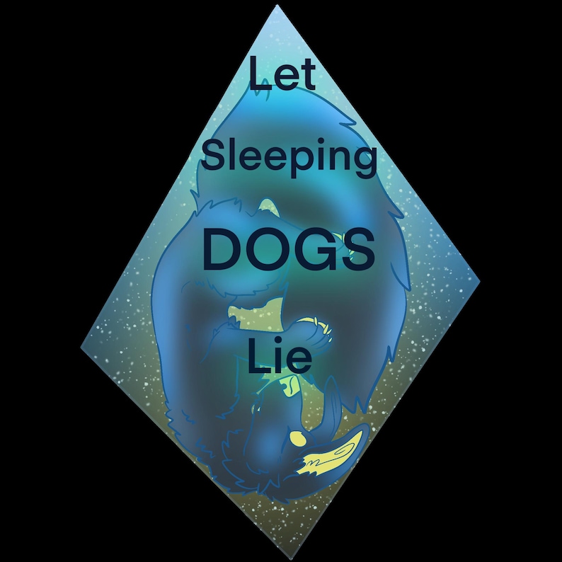 Sleeping Dog Sticker – Soft Pretty Art Print - Etsy