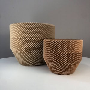 Large Geometric Planter Indoor/outdoor Pot With Drainage - Etsy Canada