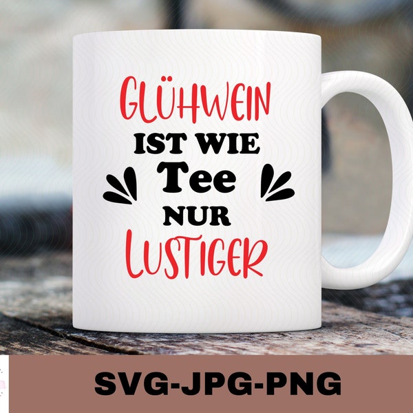 Plotterdatei Glühwein - Etsy
